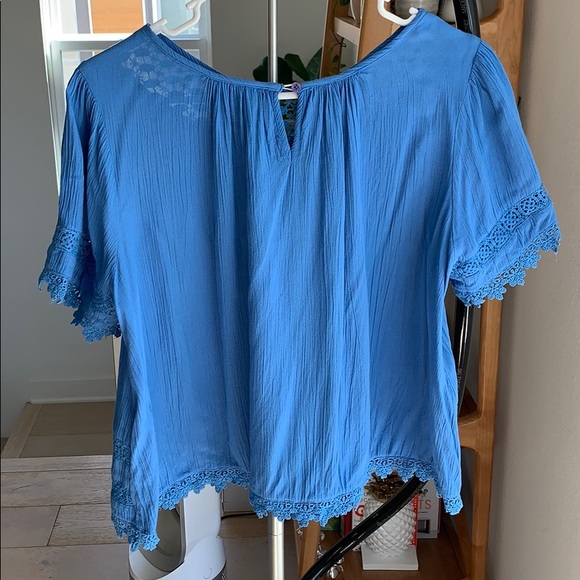 Frenchi | Tops | Frenchi Blue Top | Poshmark